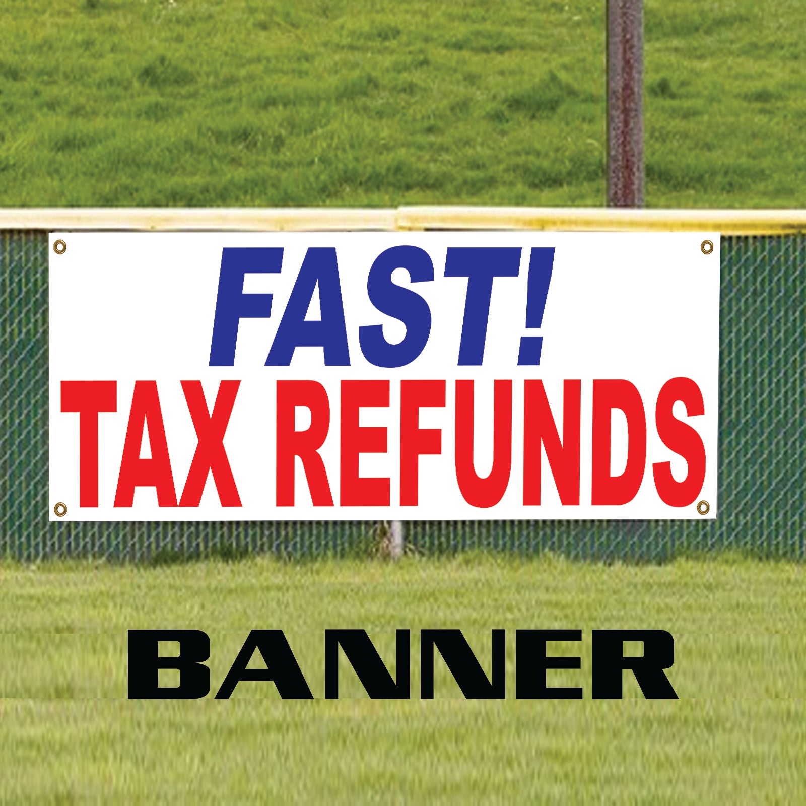 Finance Tax Refund Here! Easy Creadit Payout Vinyl | Banner Sign - Sign ...