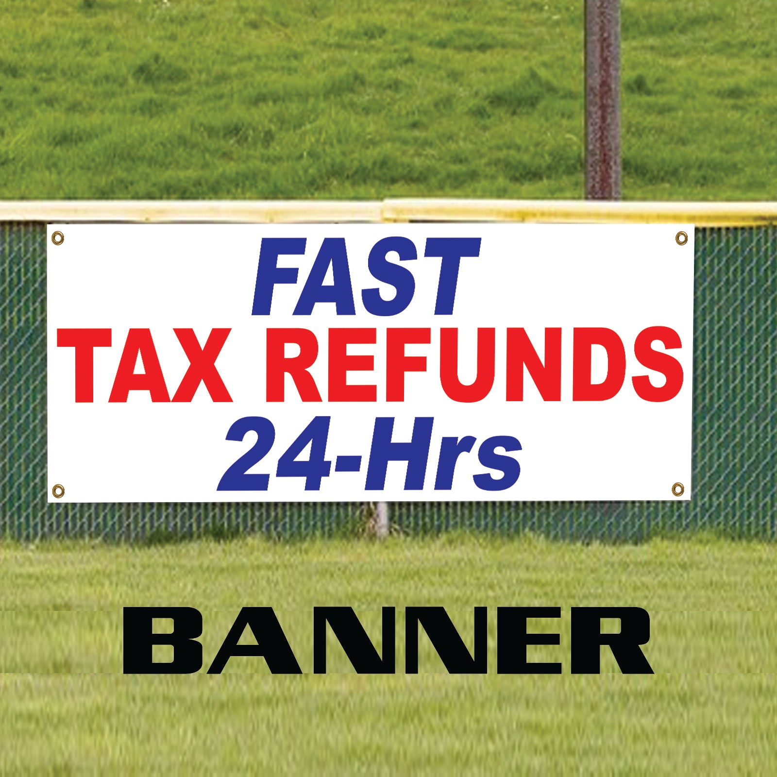 Finance Tax Refund Here! Easy Creadit Payout Vinyl | Banner Sign - Sign ...