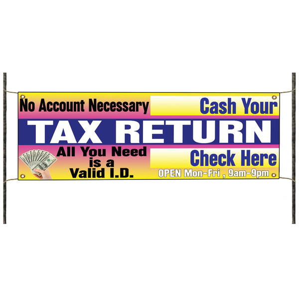 Finance Tax Refund Here! Easy Creadit Payout Vinyl | Banner Sign - Sign ...