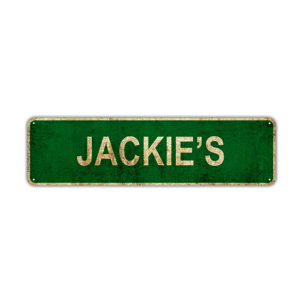 Jackie's | Novelty Vintage Street Sign - Sign Fever