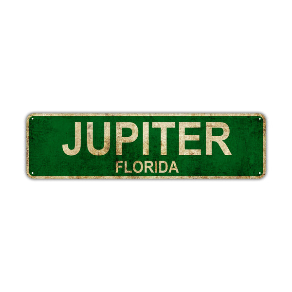 Jupiter Florida | Novelty Vintage Street Sign - Sign Fever