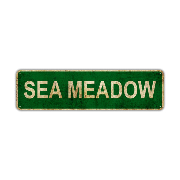Sea Meadow | Vintage Street Sign - Sign Fever