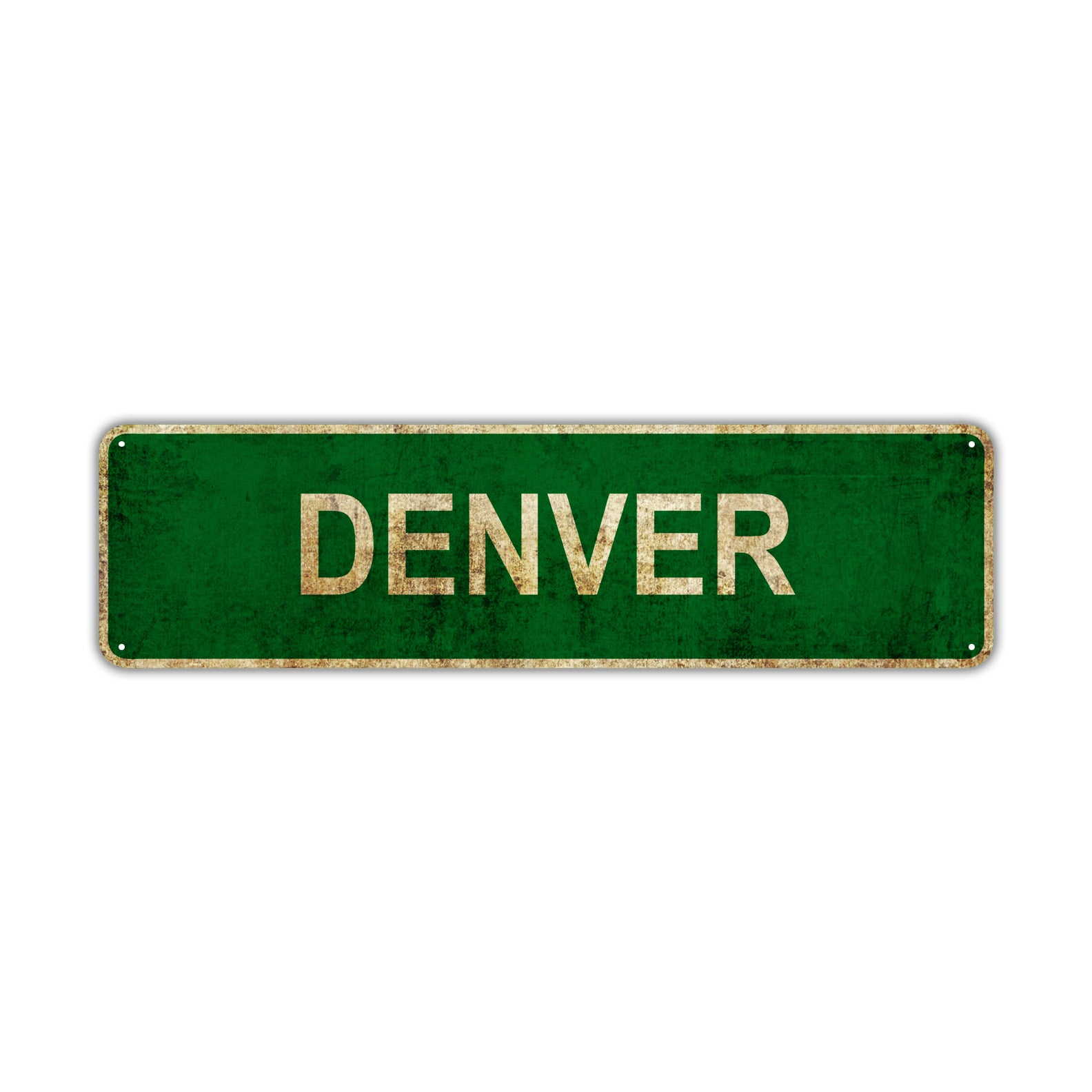 Denver | Old Looking Metal Street Signs – Sign Fever