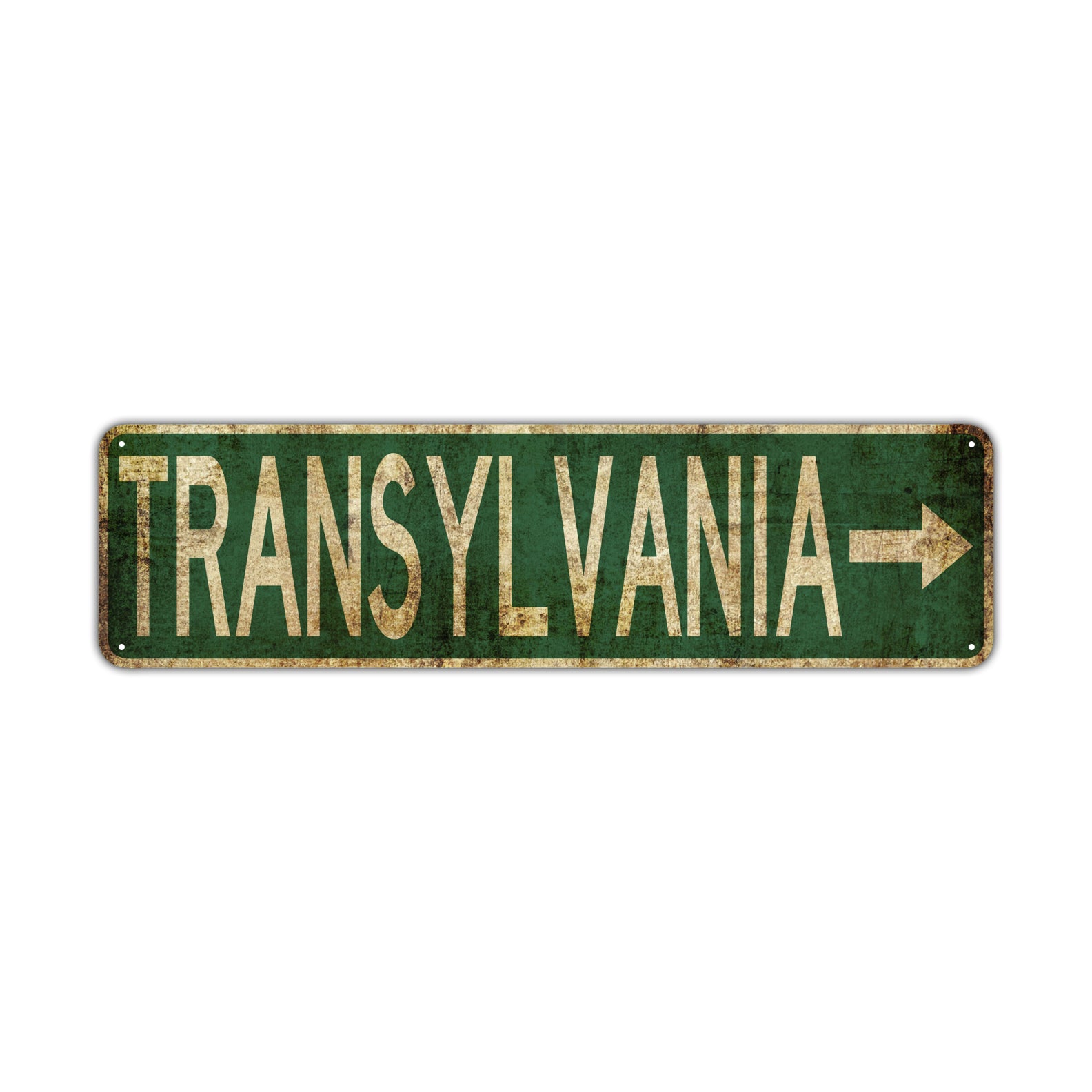 Transylvania | Old Looking Metal Street Signs - Sign Fever