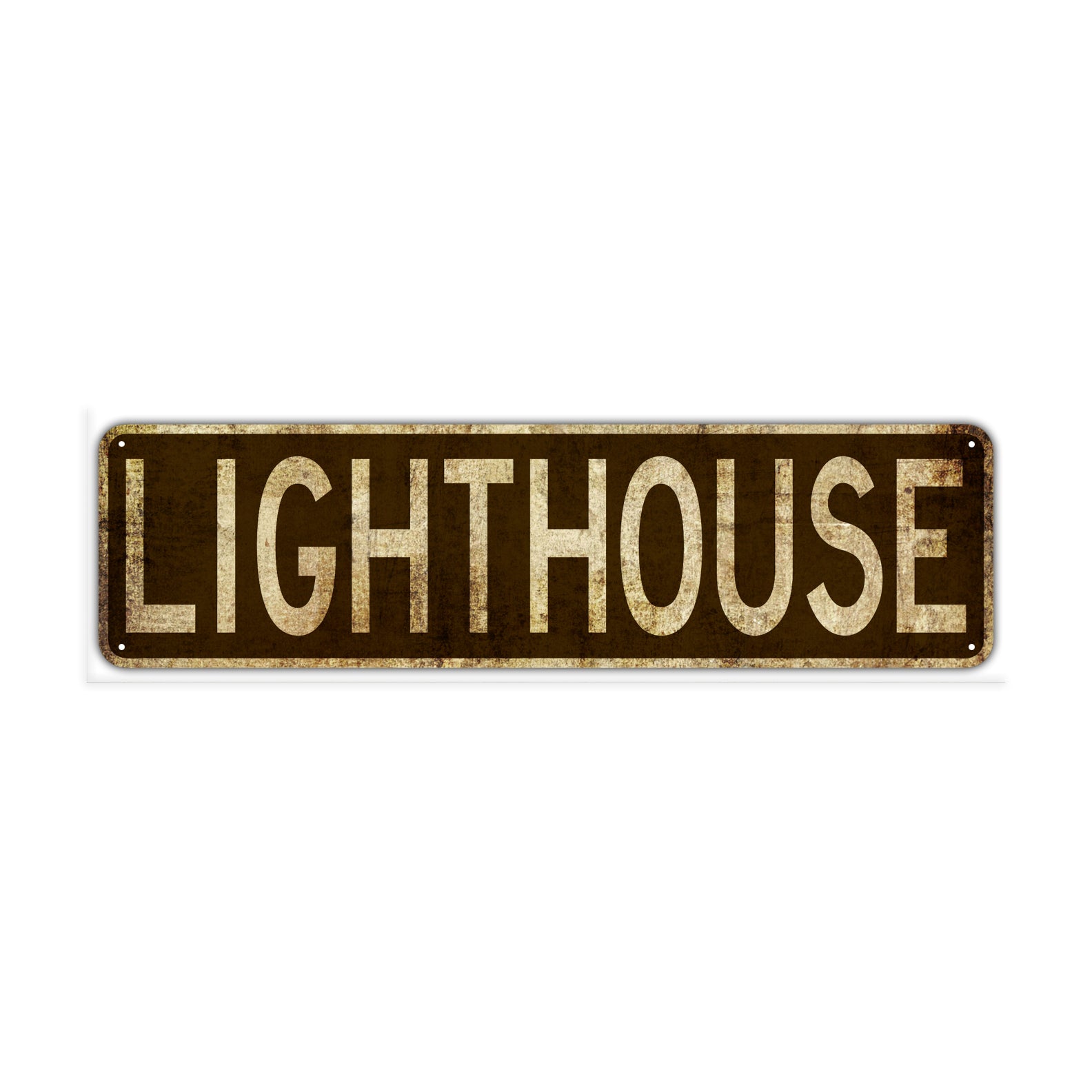 Lighthouse | Old Looking Metal Street Signs - Sign Fever