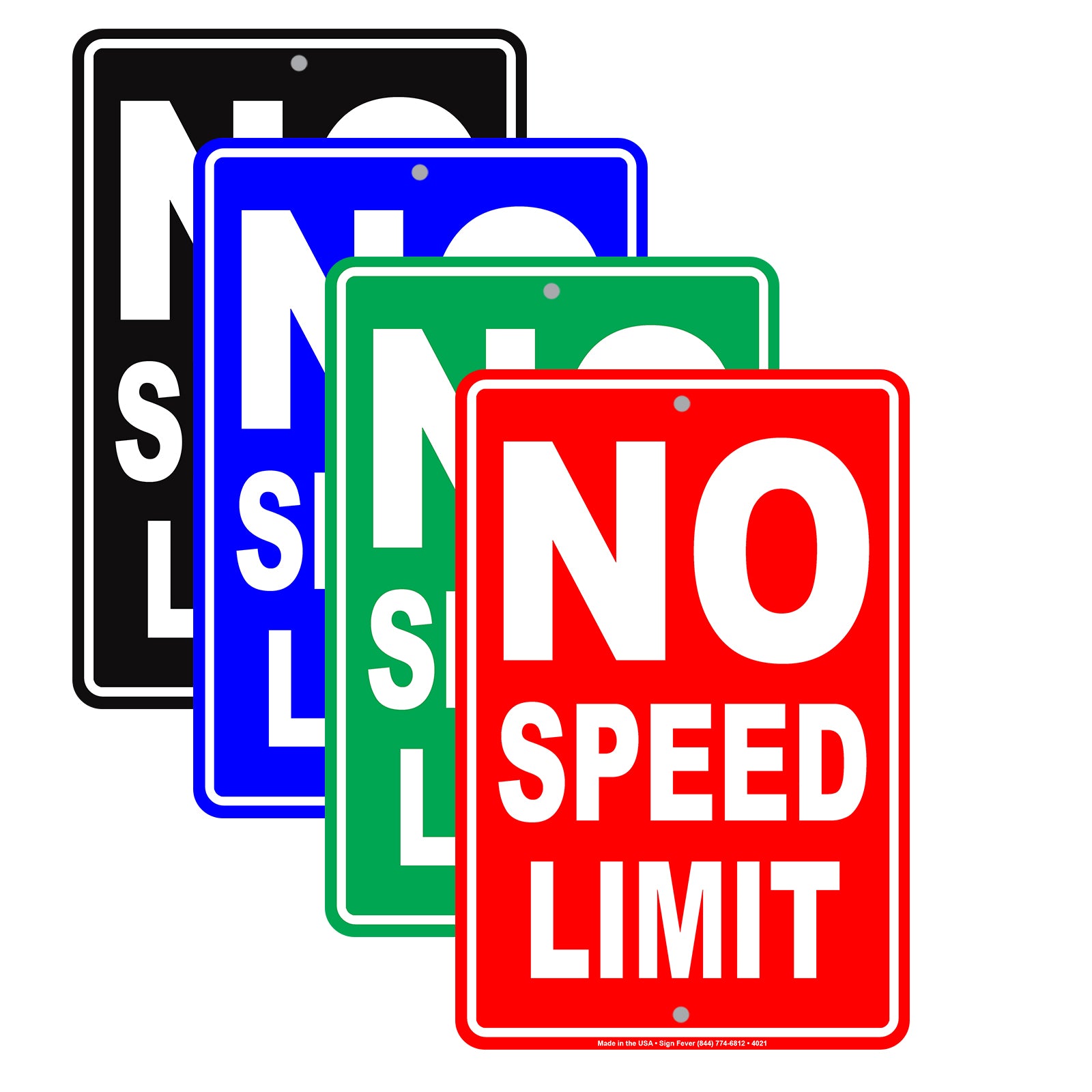 No Speed Limit Sign - Sign Fever