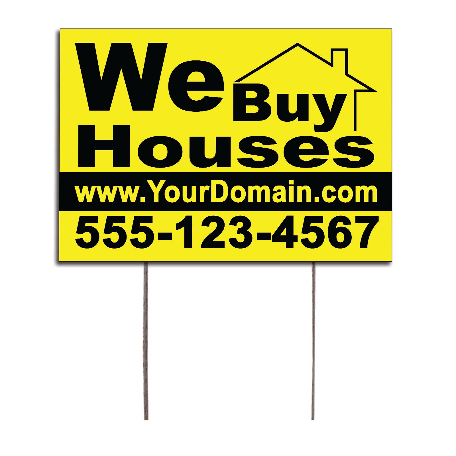 We Buy Houses Customized Yard Sign - Sign Fever