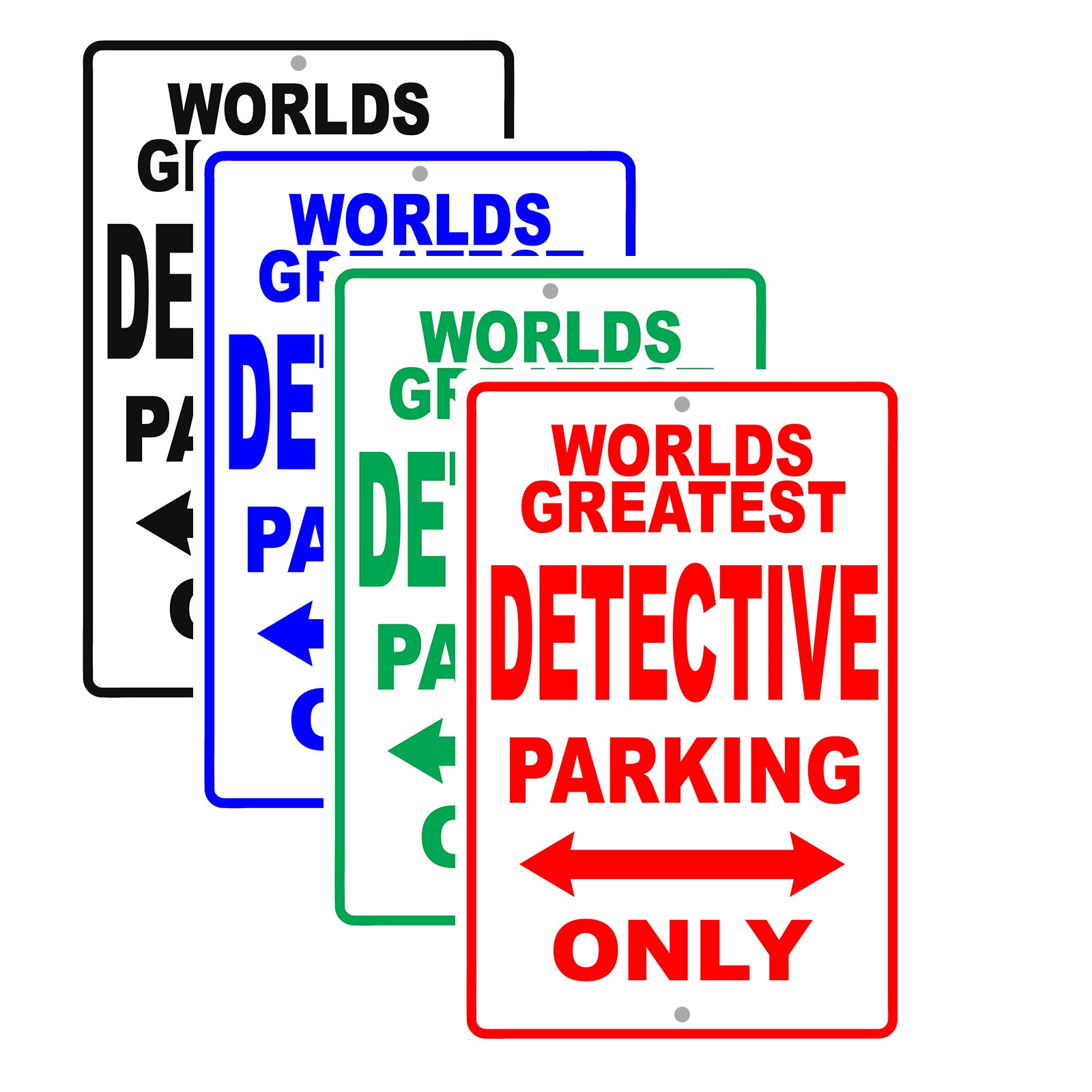 World Greatest Detective Parking Only | Metal Signs – Sign Fever