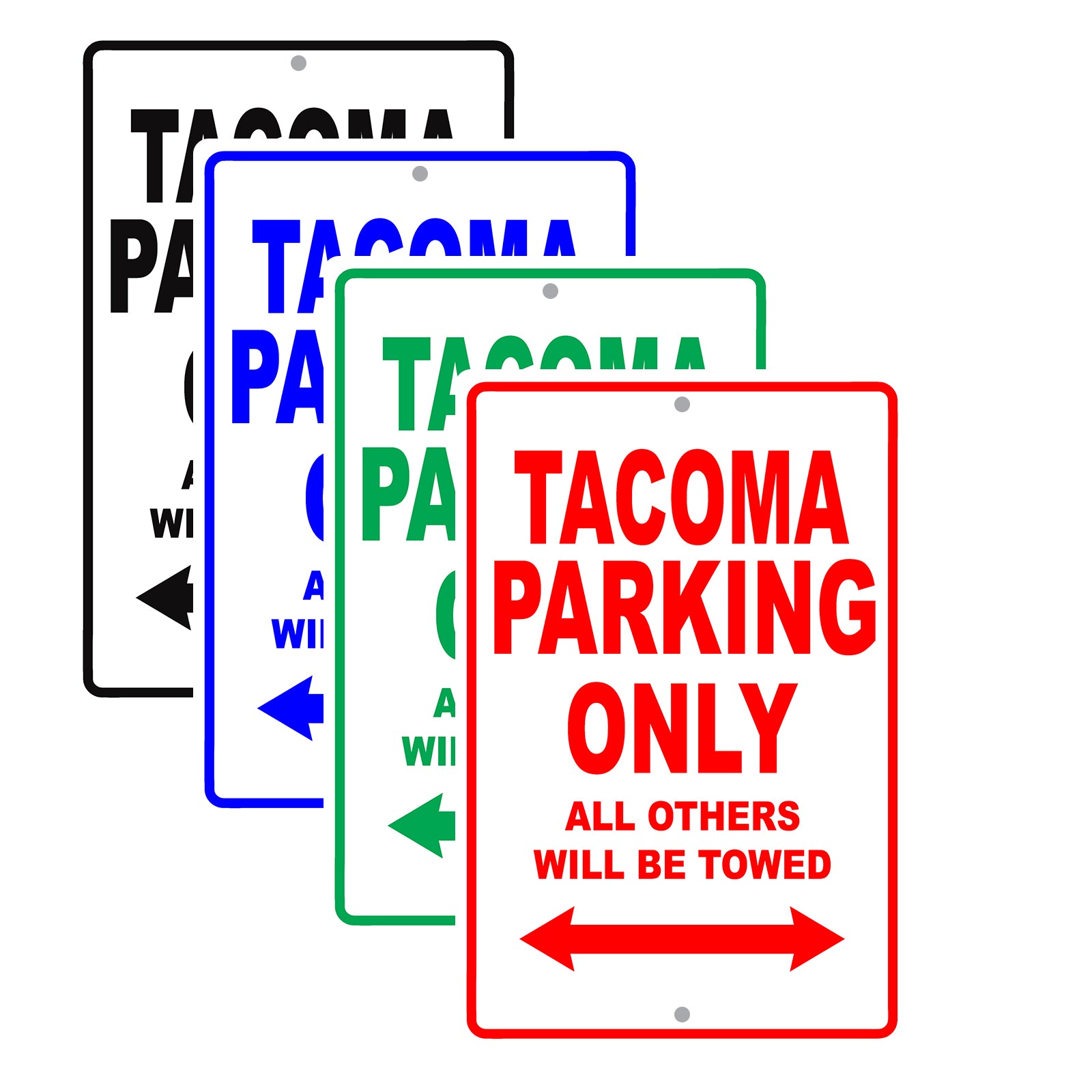 Toyota Tacoma Parking Only All Others Will Be Towed Aluminum Decor ...