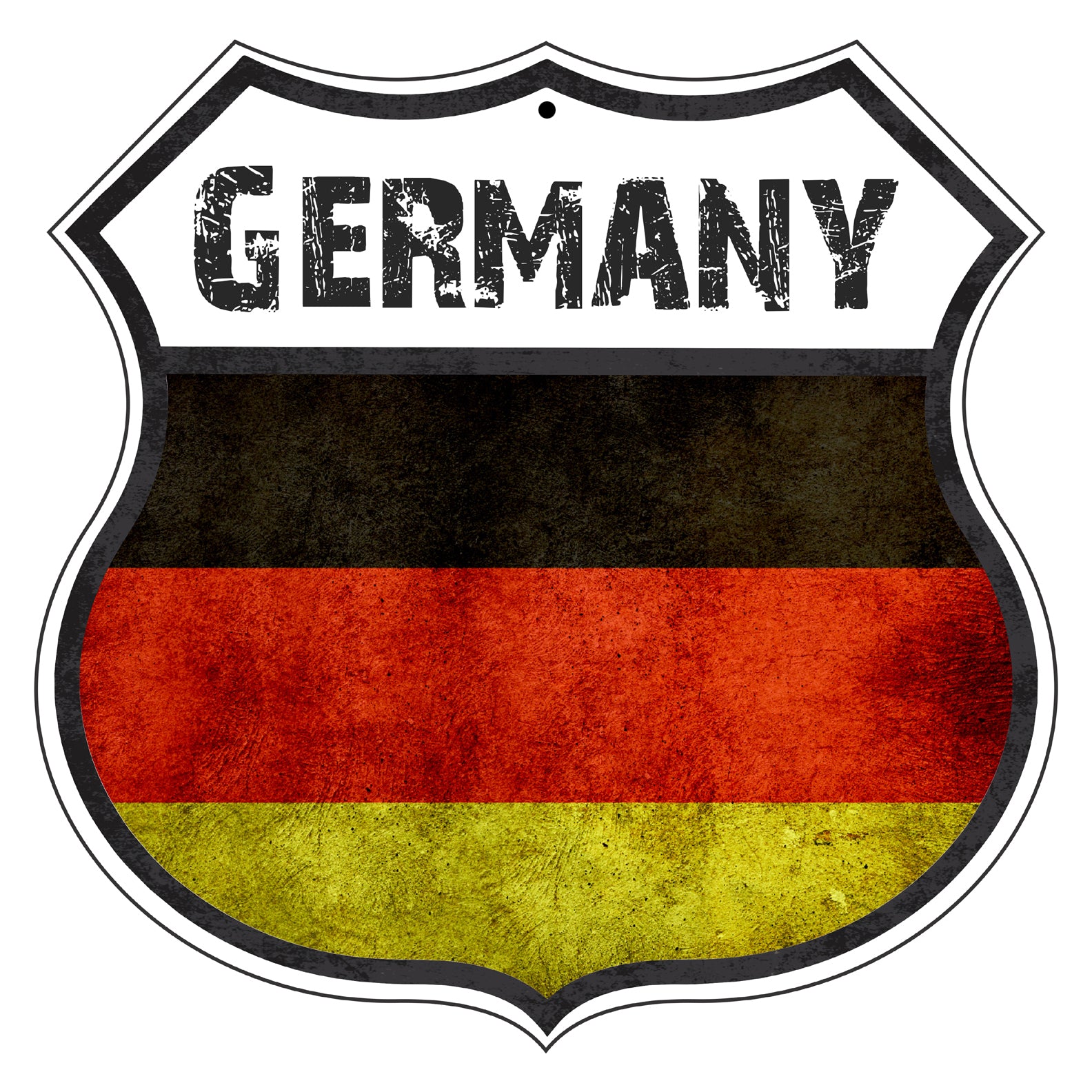Country Of Germany Flag | Metal Shield Sign – Sign Fever