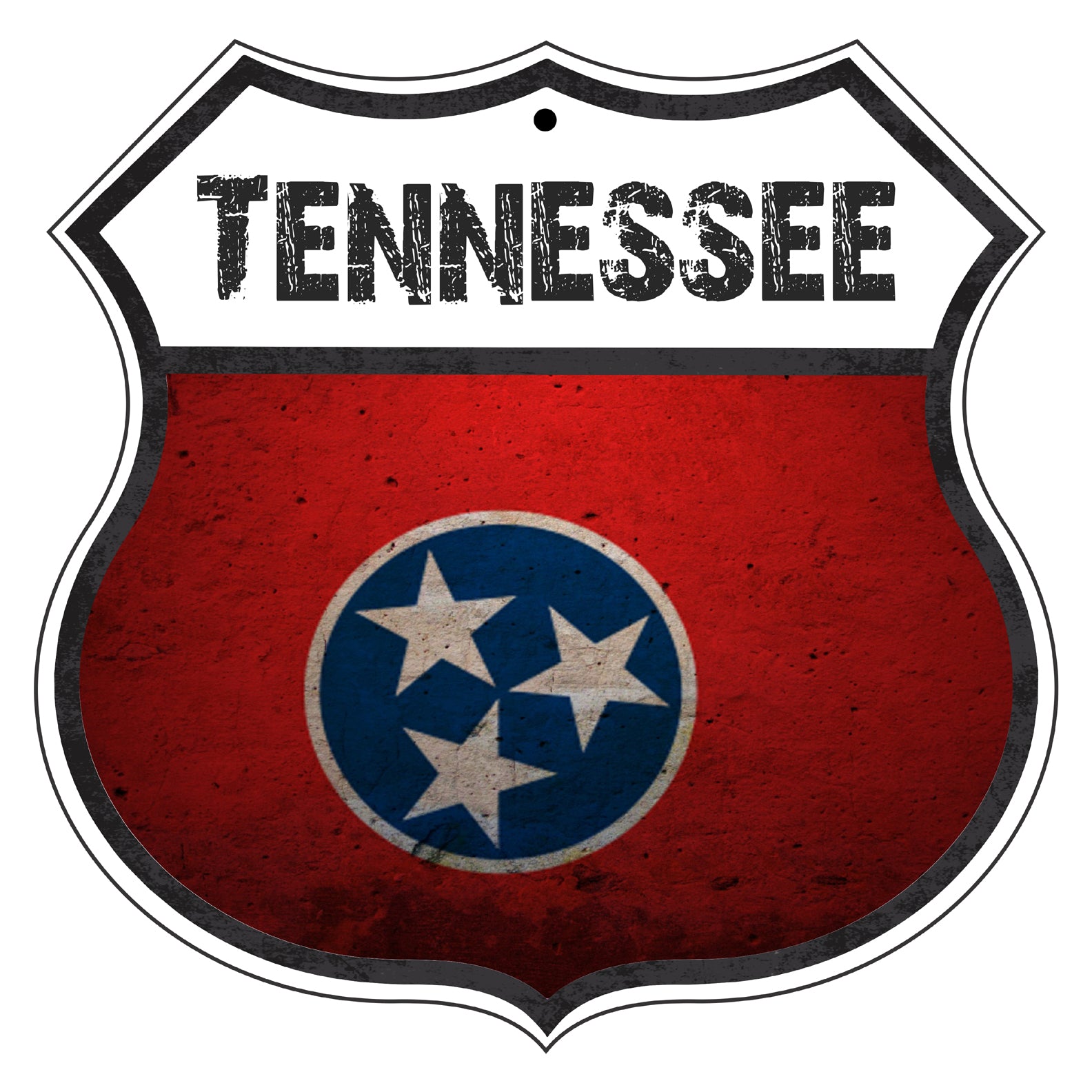 State Of Tennessee Flag | Metal Shield Sign - Sign Fever