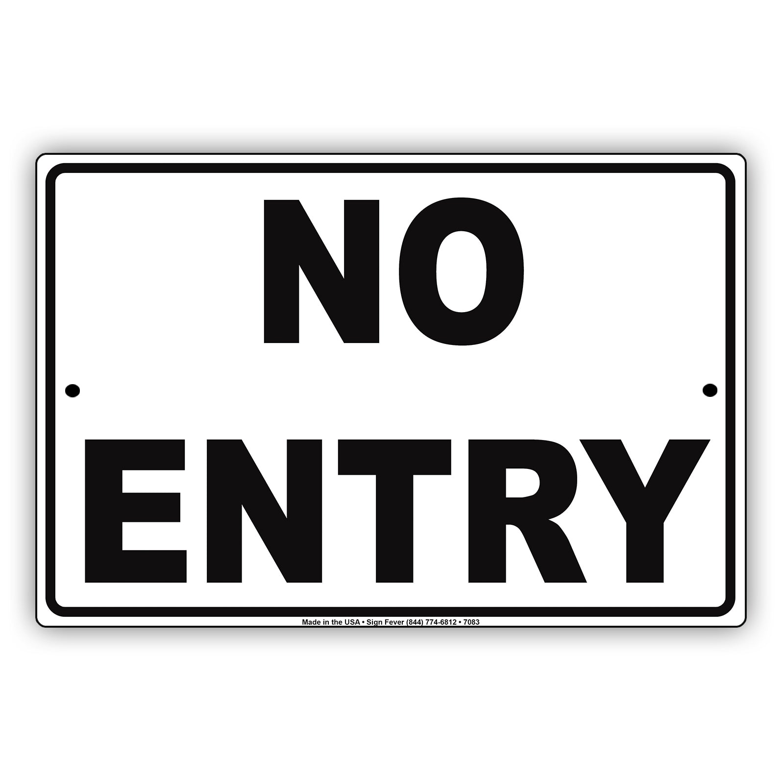 No Entry Warning Caution Restriction | Metal Notice Sign - Sign Fever