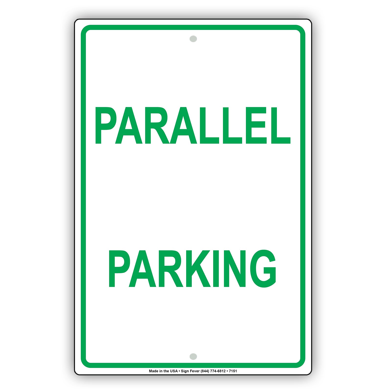 Parallel Car Parking Sign | Aluminum Sign - Sign Fever