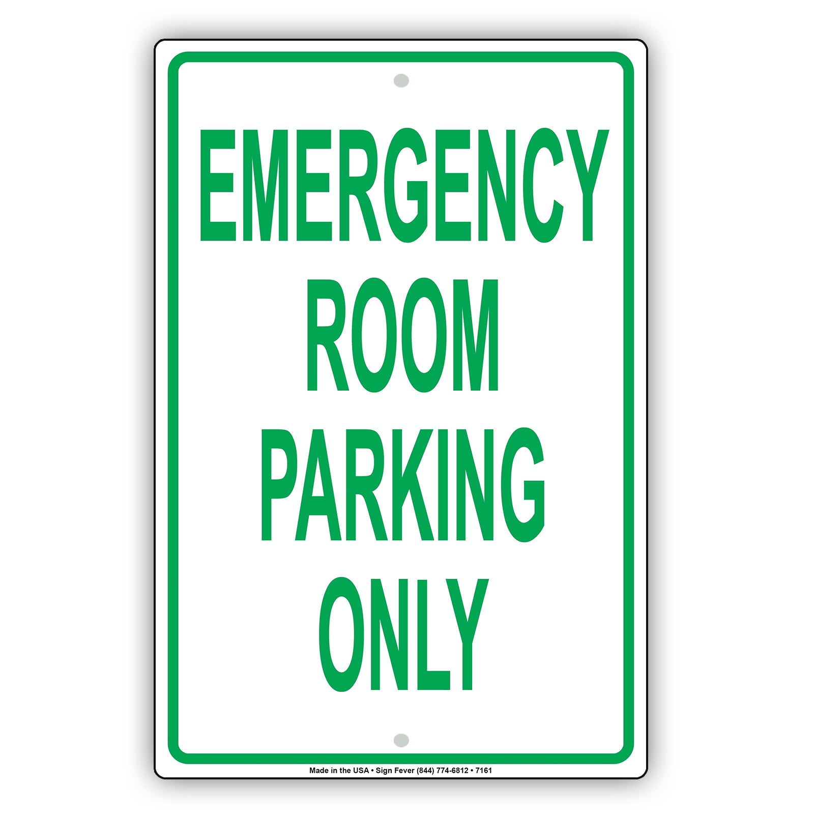 Emergency Room Parking Only Sign | Aluminum Sign - Sign Fever