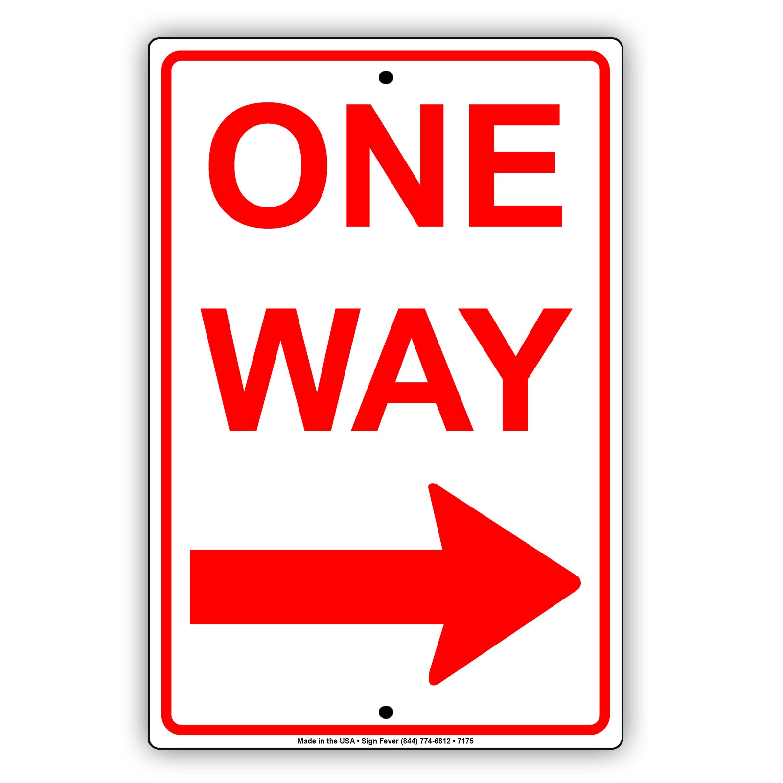 One Way Right Arrow Sign | Aluminum Sign - Sign Fever