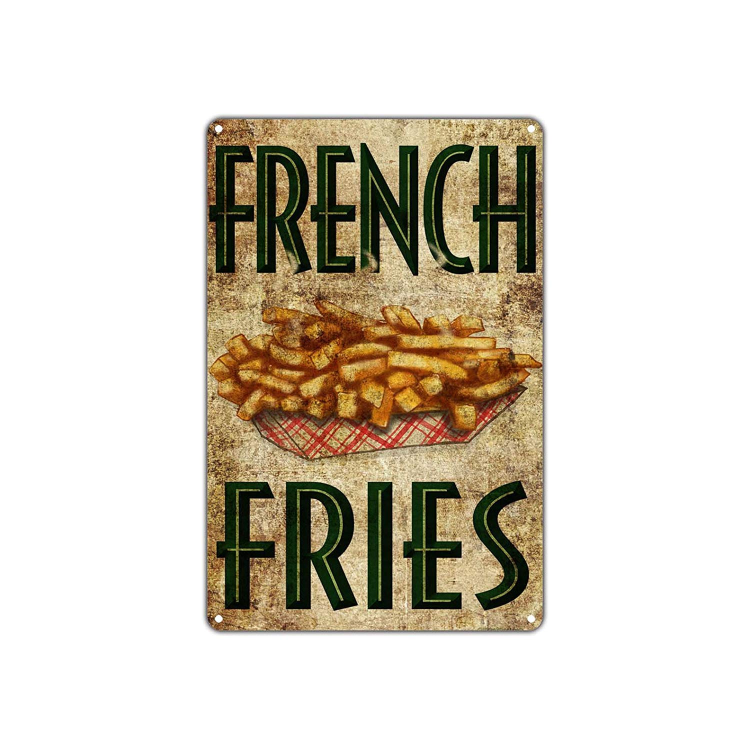 Vintage French Fries Sign | Novelty Decor Aluminum Signs – Sign Fever