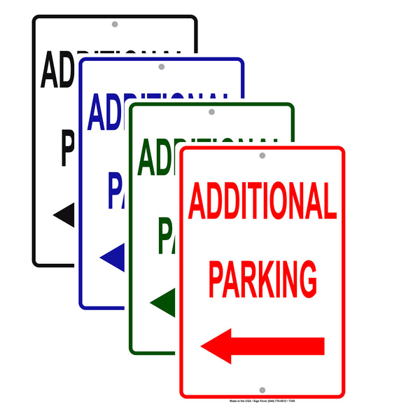 Additional Parking Sign | Metal Reserved Parking Sign - Sign Fever