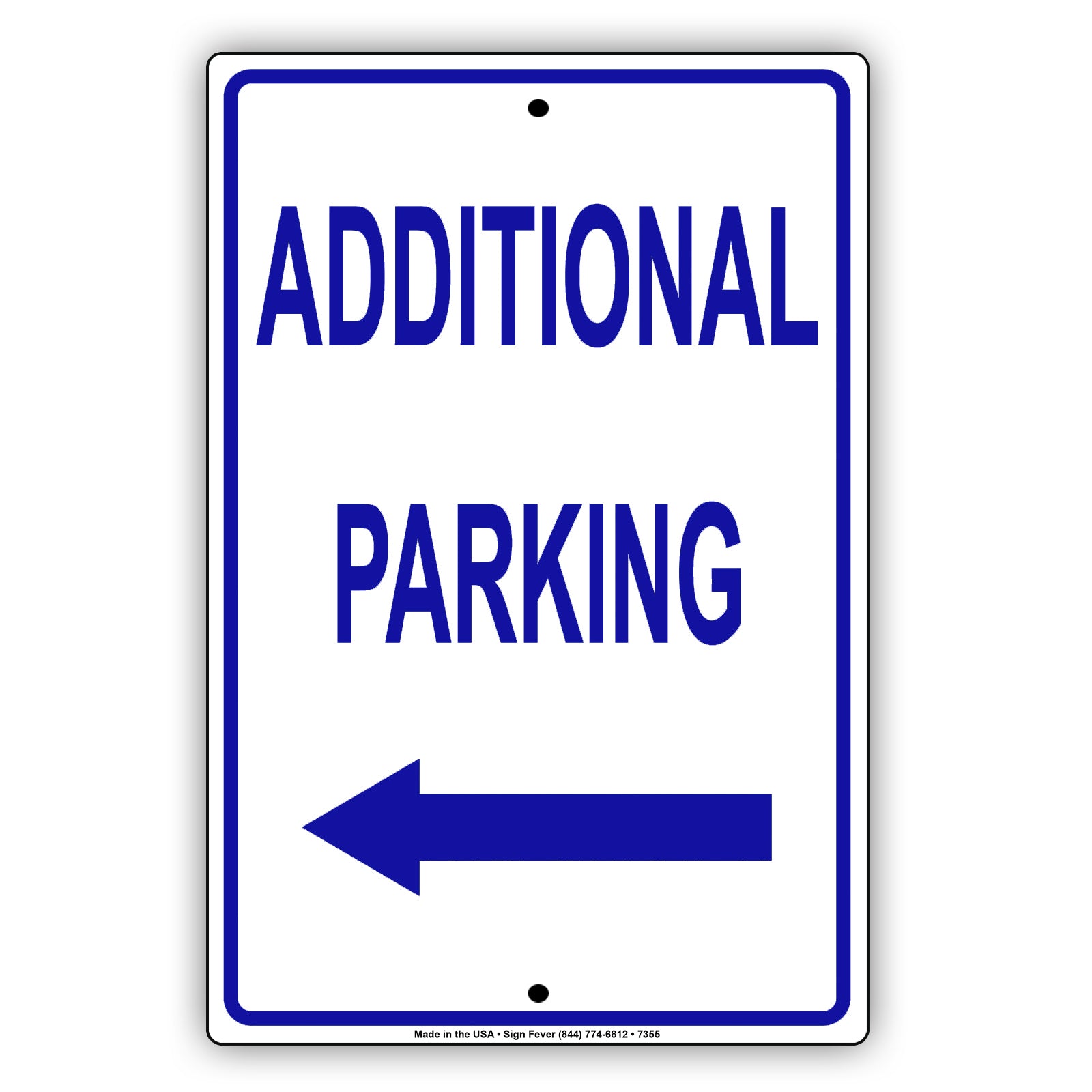 Additional Parking Sign | Metal Reserved Parking Sign - Sign Fever