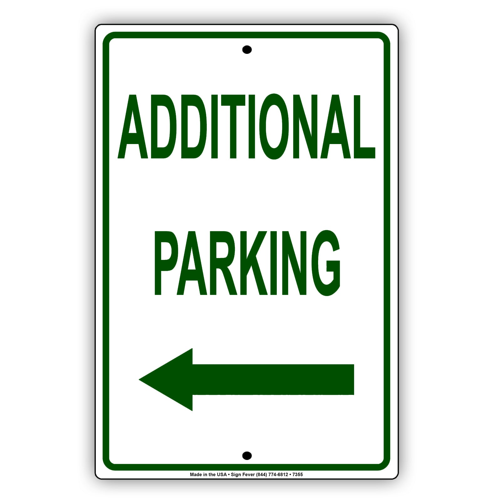 Additional Parking Sign | Metal Reserved Parking Sign - Sign Fever