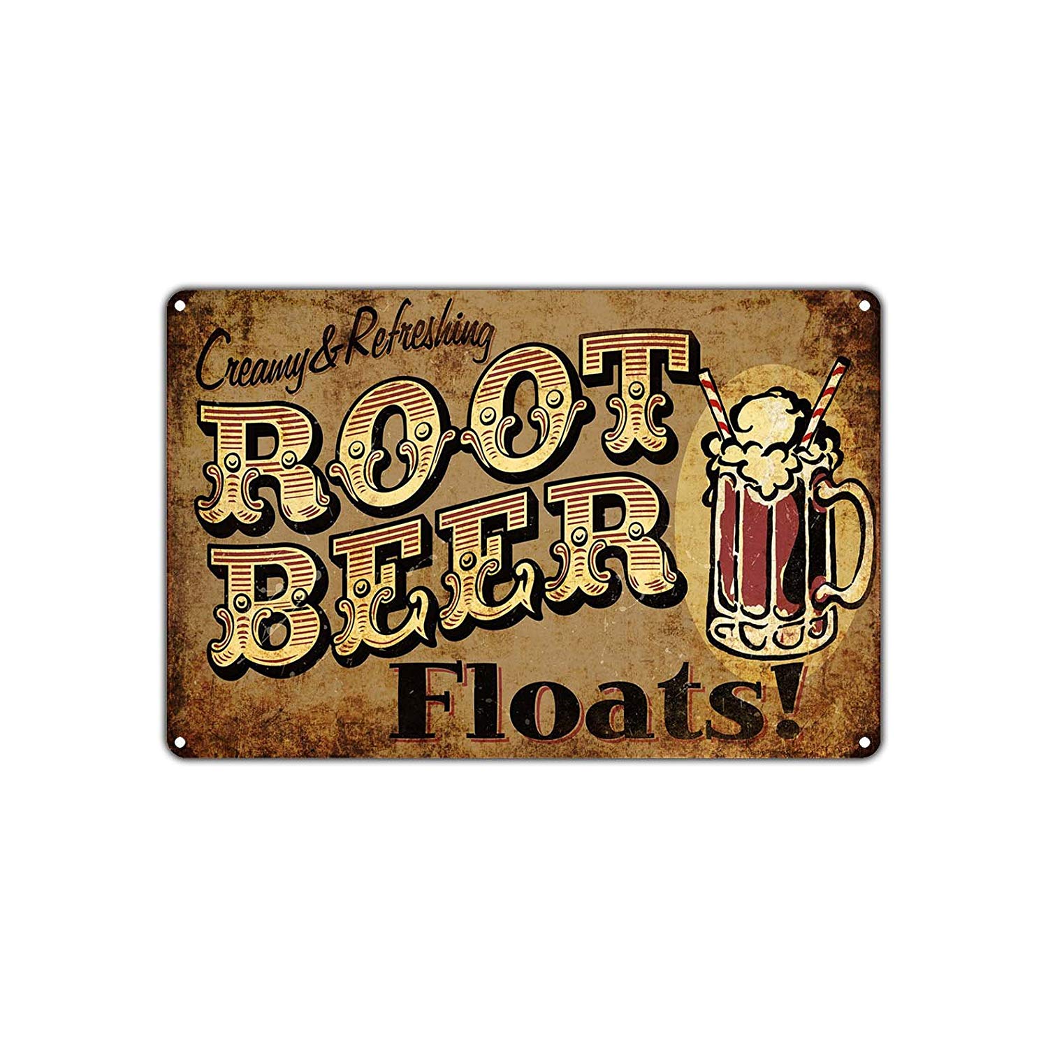 Creamy & Refreshing Root Beer Floats | Novelty Sign - Sign Fever