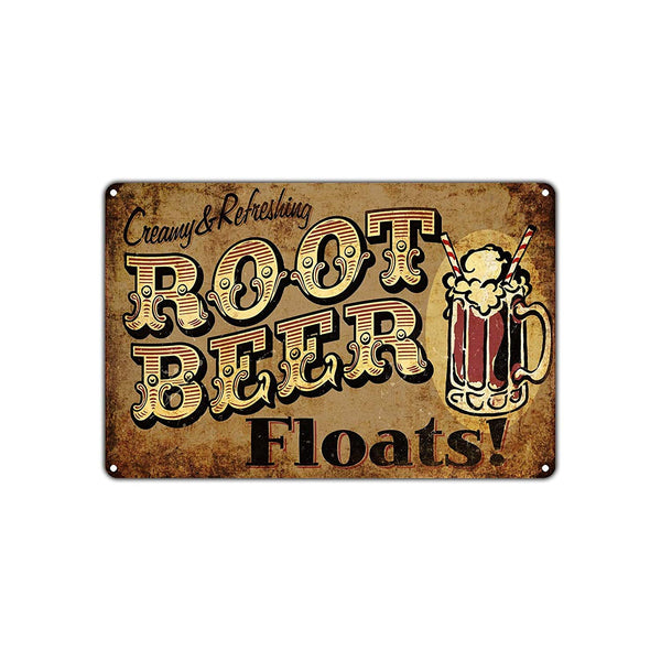 Creamy & Refreshing Root Beer Floats | Novelty Sign - Sign Fever