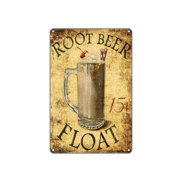 Root Beer Float Vintage Sign - Sign Fever