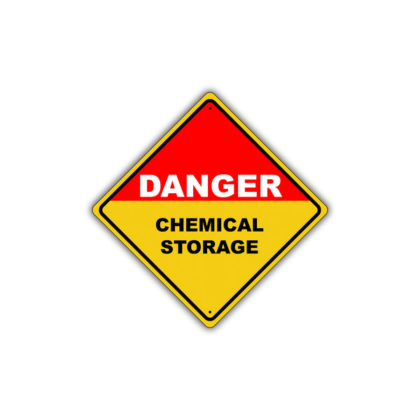 Danger Chemical Storage | Safety Diamond Sign - Sign Fever