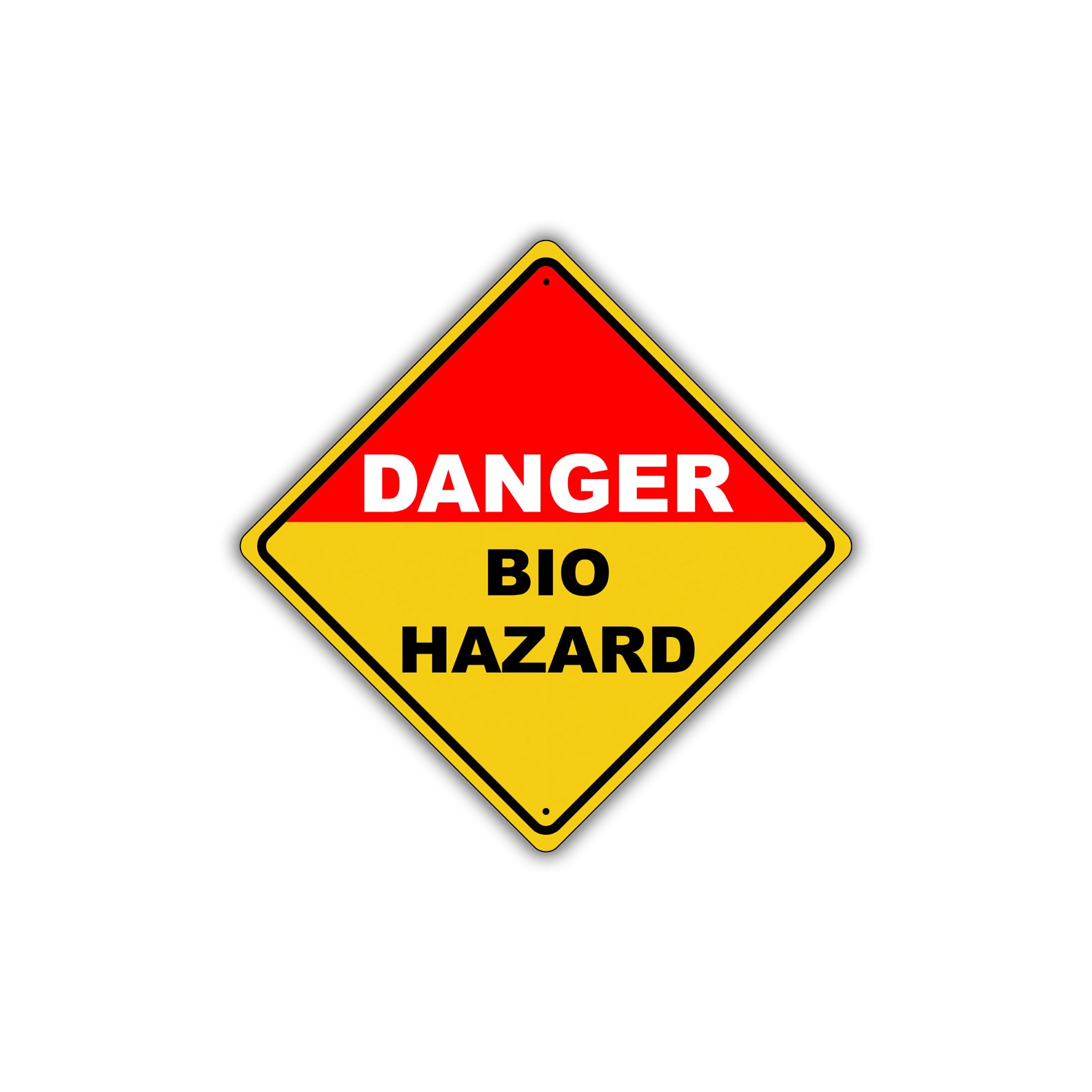 Caution Danger Bio Hazard | Safety Diamond Sign - Sign Fever