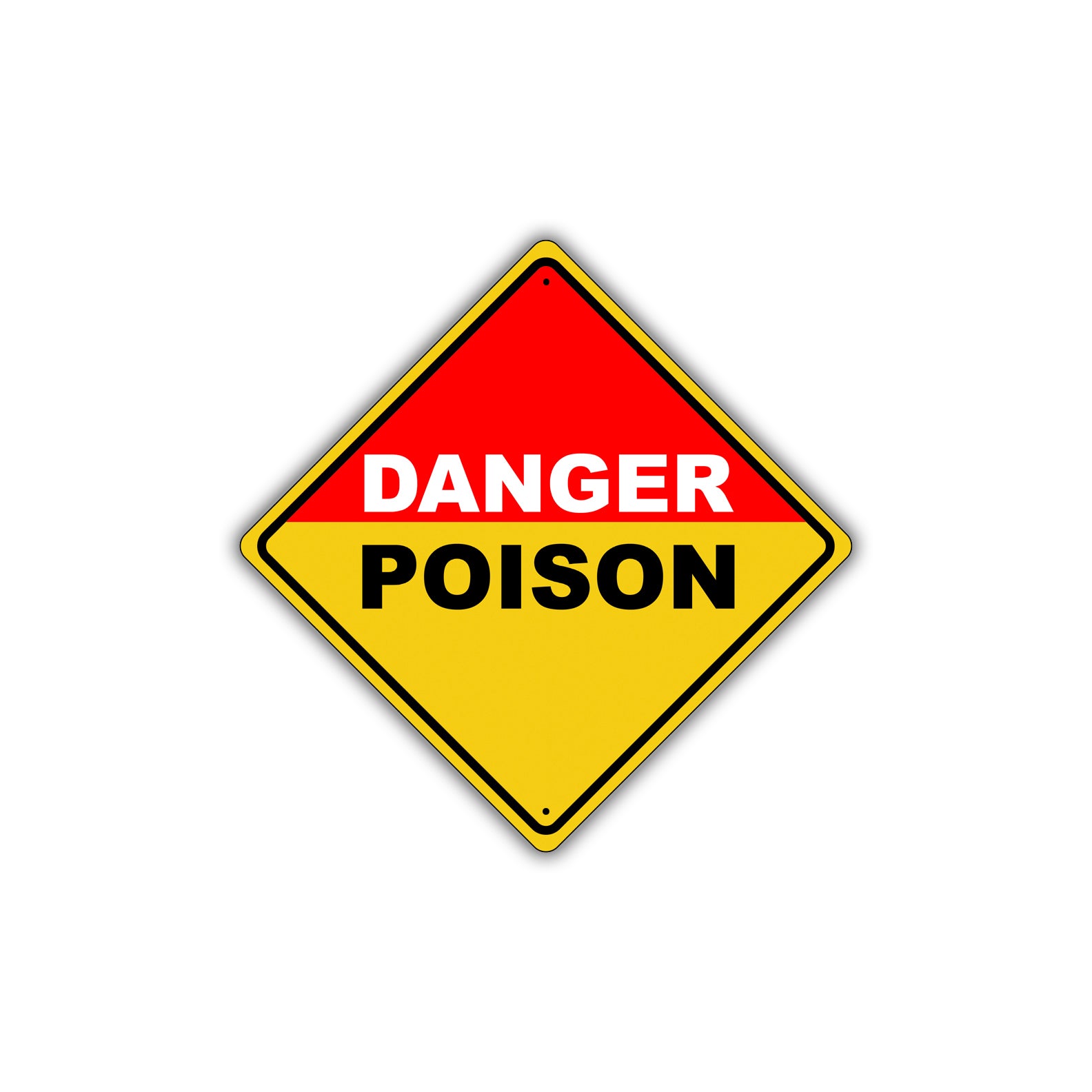 Caution Danger Poison Hazard | Diamond Sign – Sign Fever