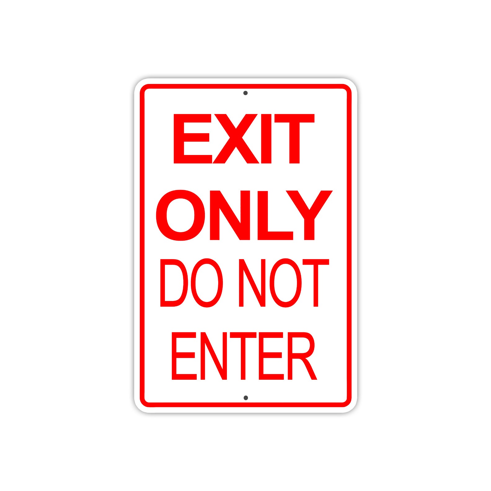Exit Only Do Not Enter | Metal Sign - Sign Fever