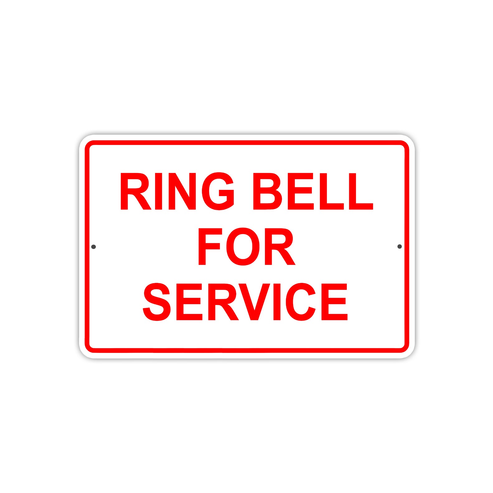 Ring Bell For Service | Metal Sign - Sign Fever