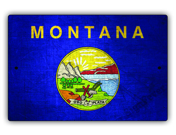 Montana State Flag Sign - Sign Fever